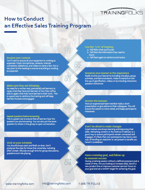 How to Conduct an Effective Sales Training Program