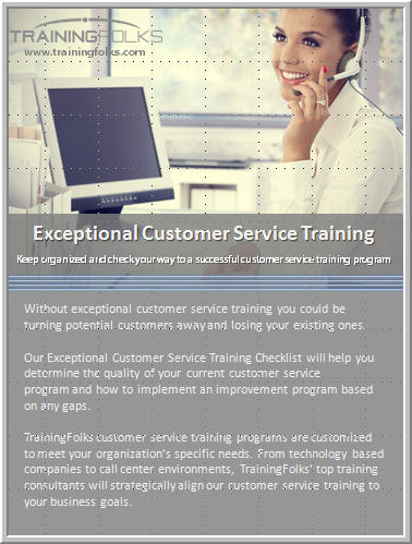 Download our Customer Service Training Checklist today!