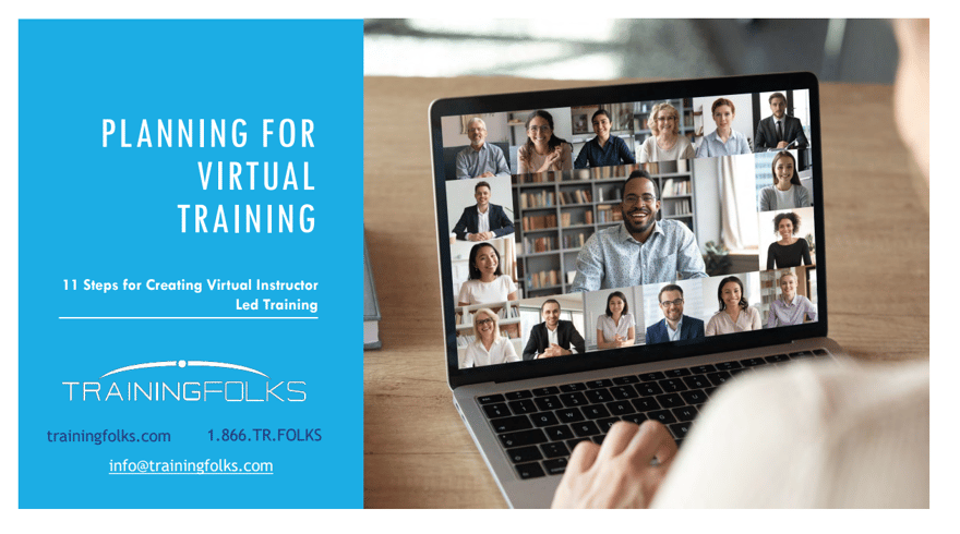 Designing Virtual Instructor Led Training (vILT)