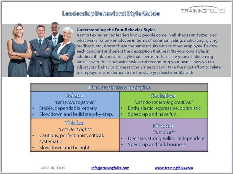 Download Our Leadership Behavioral Style Guide today!