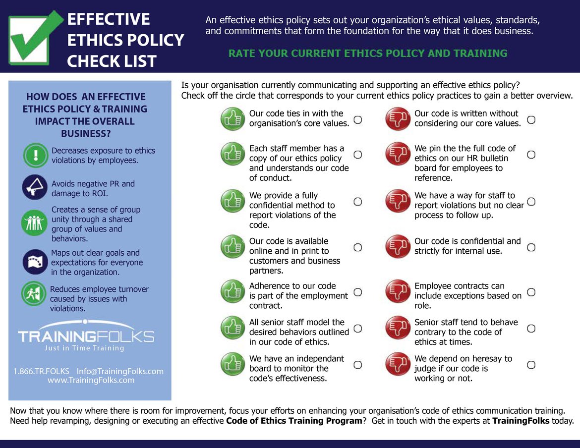 HOW DOES YOUR WORKPLACE ETHICS TRAINING STACK UP?