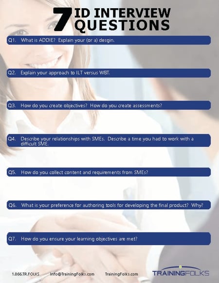 7 Instructional Designer Interview Questions